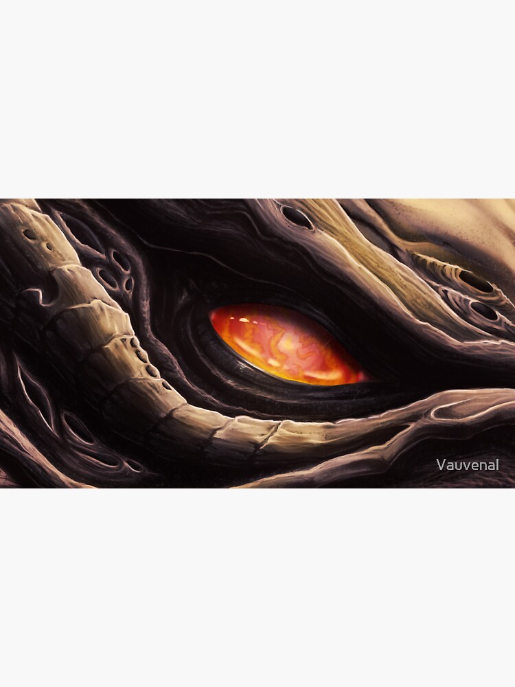 "Fire Dragon Eye" Sticker for Sale by Vauvenal | Redbubble