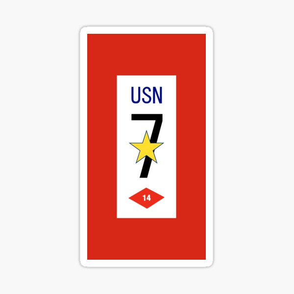 "NMCB-14 USN Gold Star 7" Sticker for Sale by colormecolorado | Redbubble