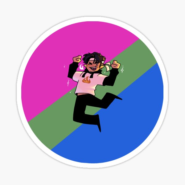 "Sapnap Poly Pride" Sticker for Sale by friccafracc | Redbubble