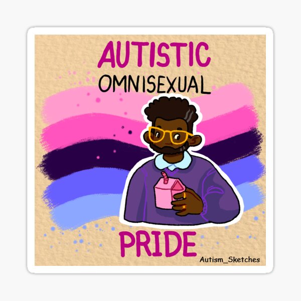 "Omnisexual Autistic Pride" Sticker for Sale by AnoukVitte | Redbubble