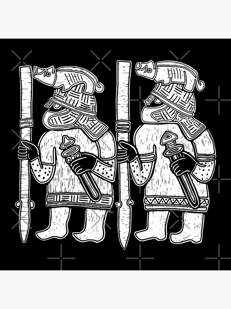 "Norse Boar Warriors from the Torslunda Plates" Art Board Print for ...