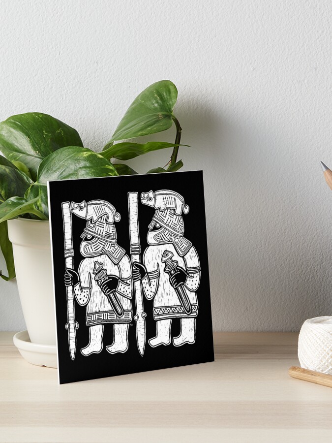 "Norse Boar Warriors from the Torslunda Plates" Art Board Print for ...