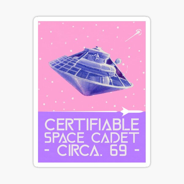"Retro Vintage Space Race Inspired Tee" Sticker for Sale by Radecal ...