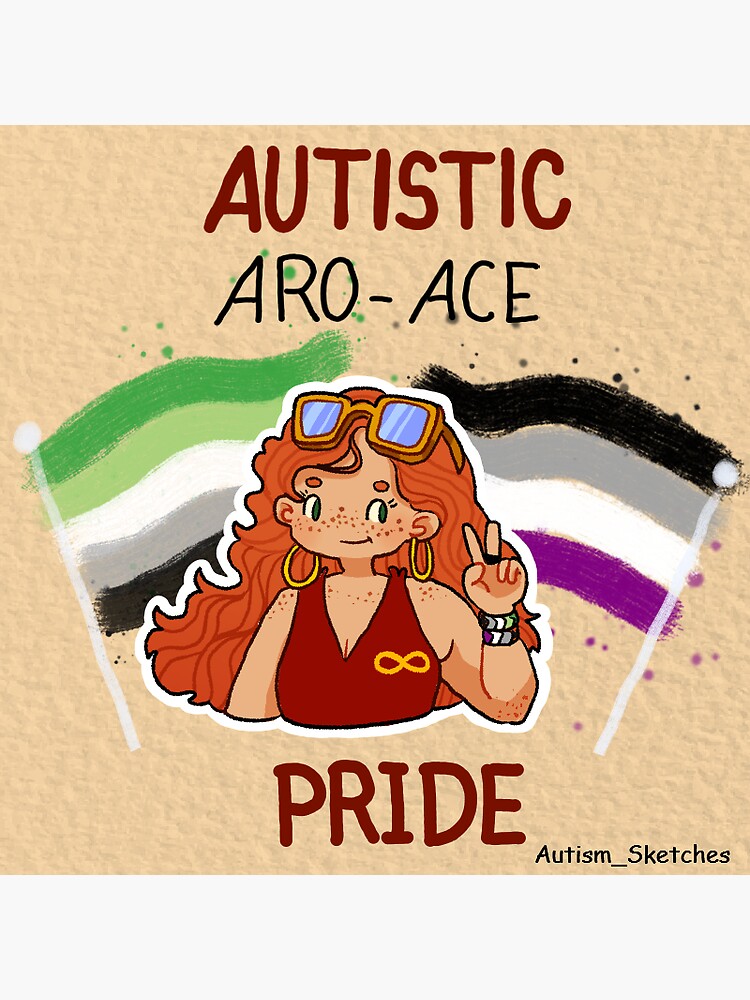 " Aromantic Asexual Autistic Pride " Sticker for Sale by AnoukVitte ...
