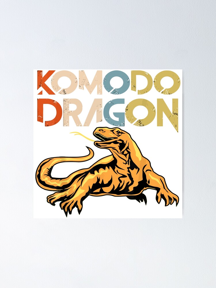 "Komodo Dragon" Poster for Sale by psych-apparel | Redbubble