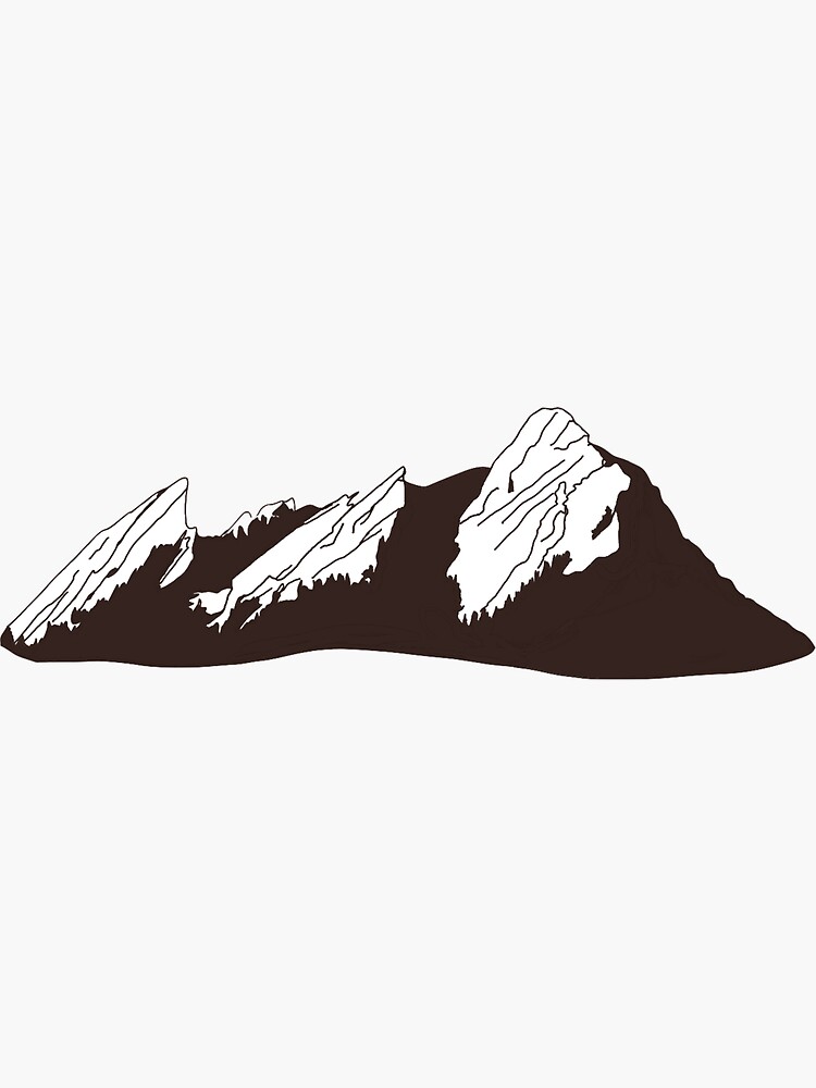 "Boulder Flatirons" Sticker by Kennahem | Redbubble
