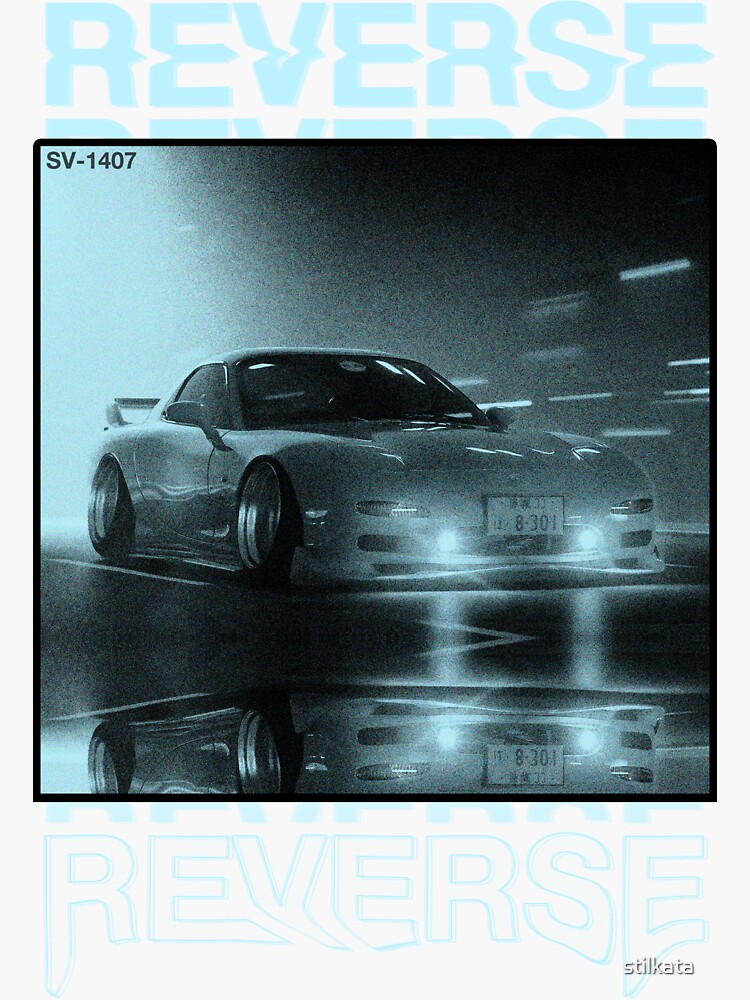 "Reverse" Sticker by stilkata | Redbubble