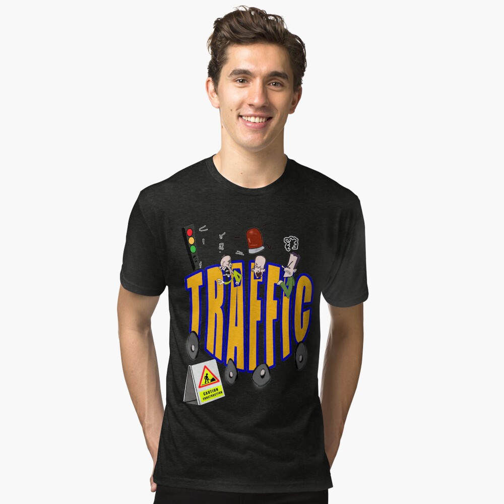 "traffic jam and road rage funny cartoon" Sticker for Sale by ...