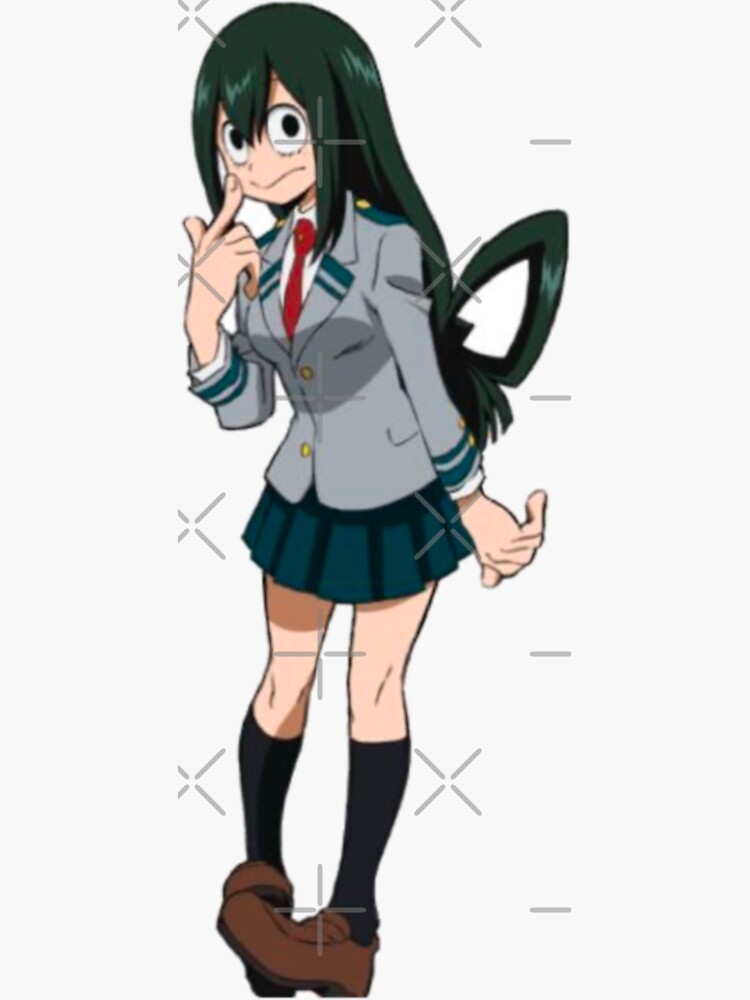 "tsuyu asui" Sticker for Sale by shakiraa | Redbubble