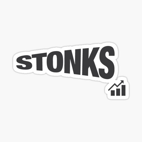 "Stonks" Sticker for Sale by ArnoldStudios | Redbubble