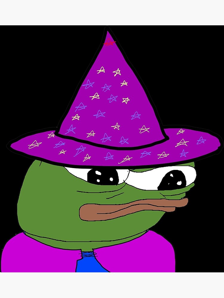 "Wizard Boy Pepe Level 99" Poster for Sale by RarePNGs | Redbubble