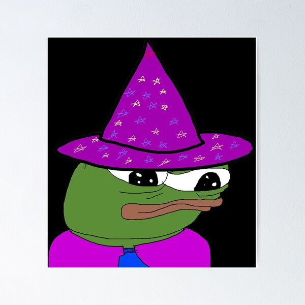 "Wizard Boy Pepe Level 99" Poster for Sale by RarePNGs | Redbubble