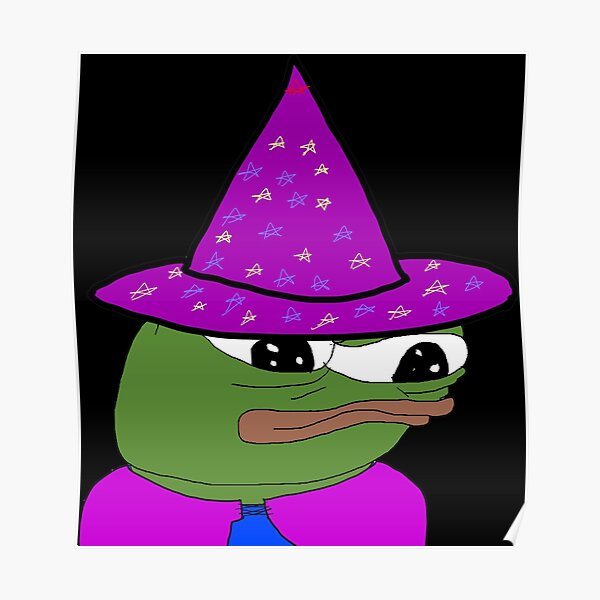 "Wizard Boy Pepe Level 99" Poster by RarePNGs | Redbubble