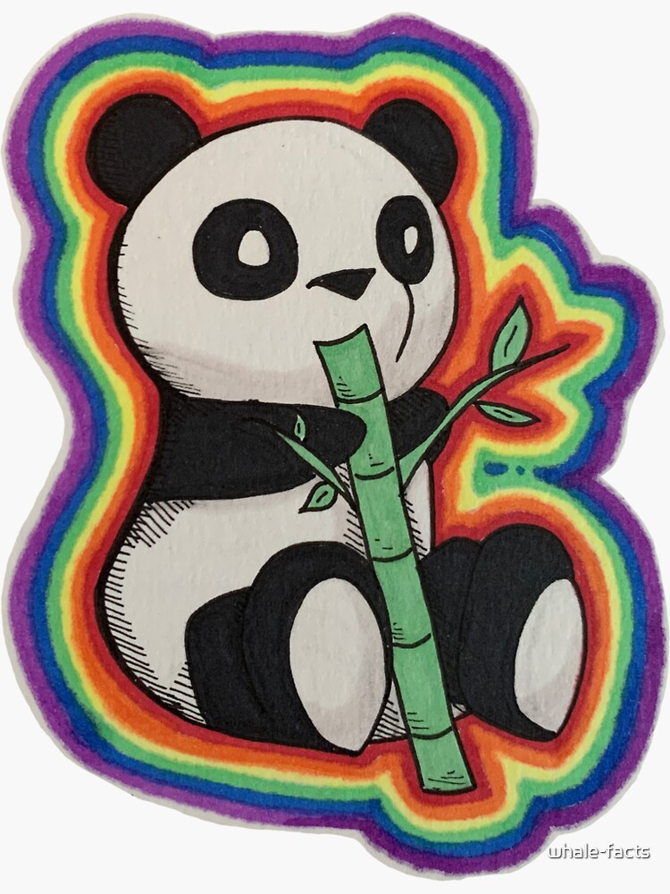 "Pride Panda - LGBTQ+ Sticker, Pride Month" Sticker for Sale by whale ...