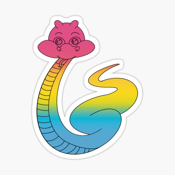 "Pansexual Pride Snake" Sticker for Sale by francisthesnake | Redbubble