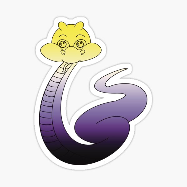 "Non-Binary Pride Snake" Sticker for Sale by francisthesnake | Redbubble