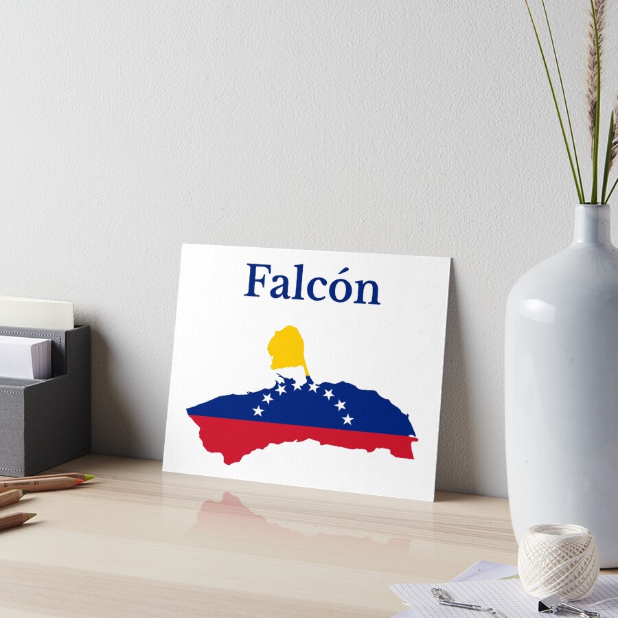 Lámina rígida «Diseño de Mapa del Estado Falcon, Venezuela» de ...