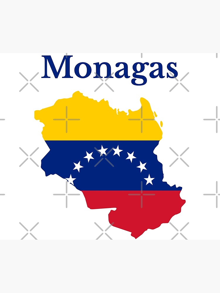 Lámina fotográfica «Diseño de Mapa del Estado de Monagas, Venezuela» de ...