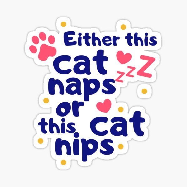 "Cat Nips" Sticker for Sale by g220ryan | Redbubble