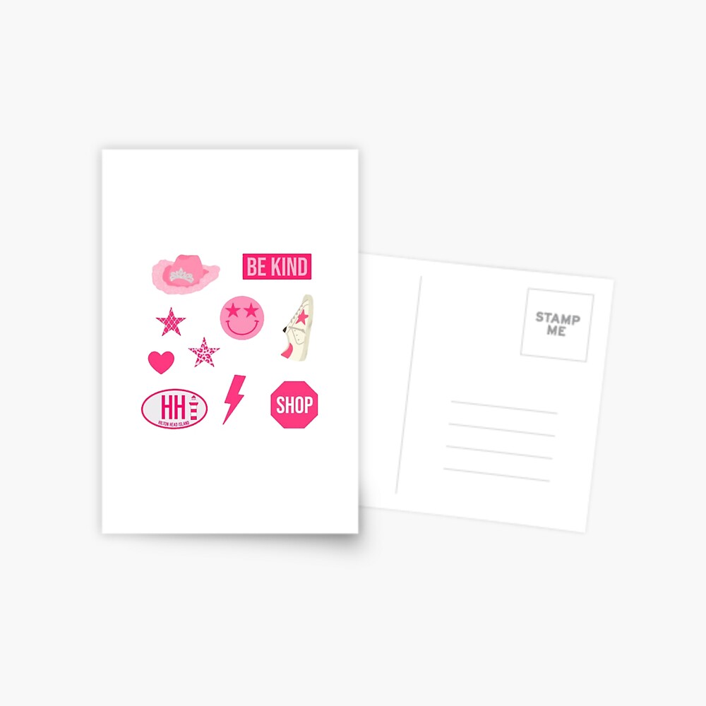 "pink preppy pack" Sticker for Sale by maddiesartworks | Redbubble