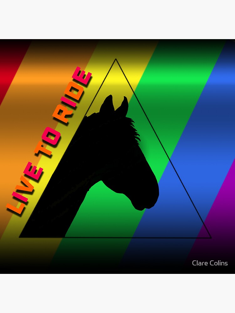 "Live to Ride " Sticker by colinsart | Redbubble