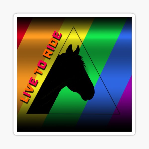 "Live to Ride " Sticker by colinsart | Redbubble