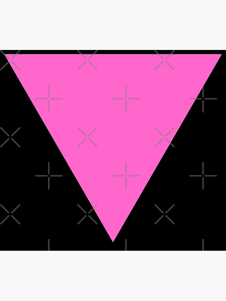 "pink triangle" Poster by PawPeck | Redbubble
