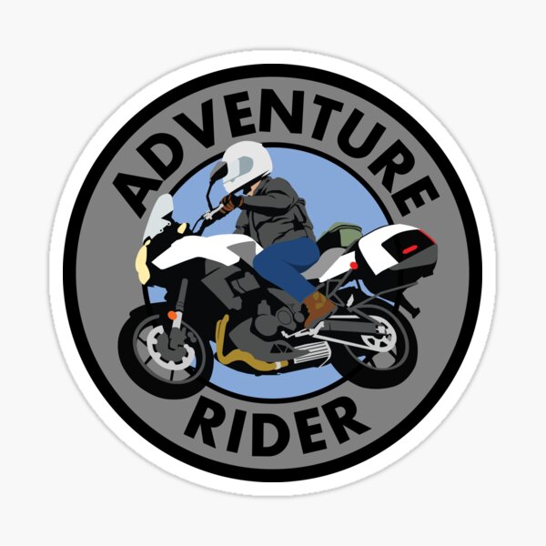 "Adventure Rider Touring" Sticker by badgework | Redbubble