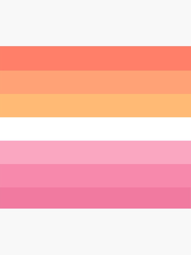 "Pastel Lesbian Pride Flag" Sticker for Sale by therighttee1 | Redbubble