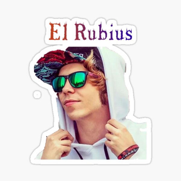 "Elrubius" Sticker for Sale by ArtDesing2021 | Redbubble