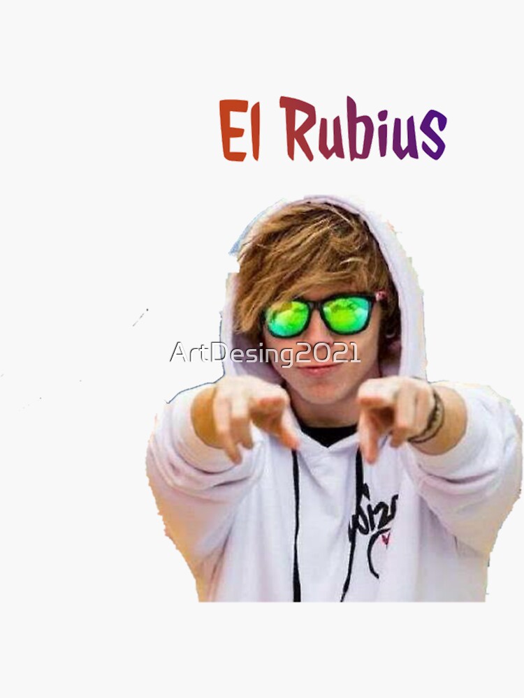 "Elrubius" Sticker for Sale by ArtDesing2021 | Redbubble