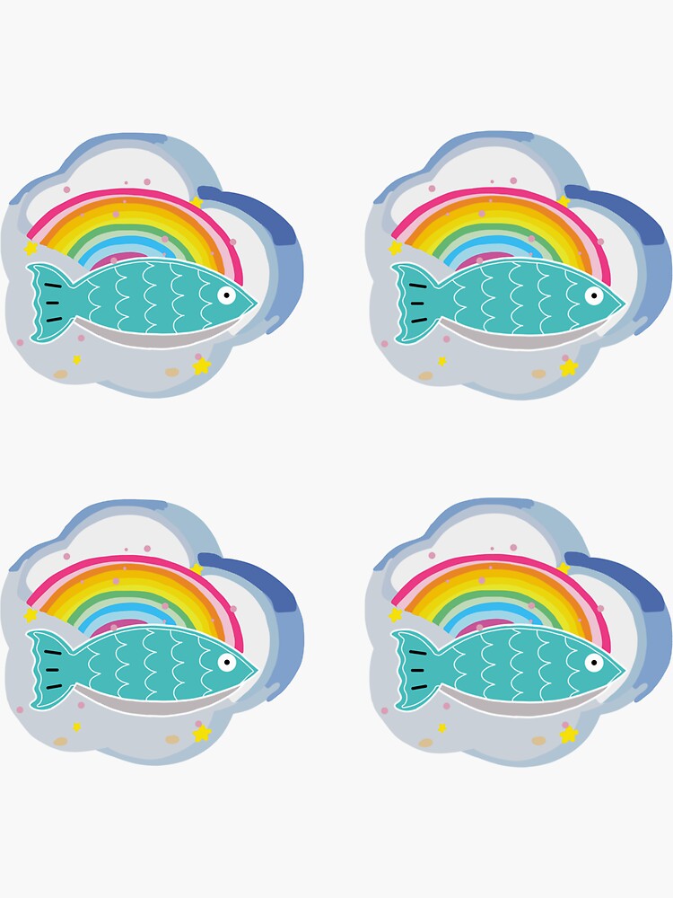 "FISH UPON THE SKY (GMMTV)" Sticker for Sale by Divini-Tee | Redbubble