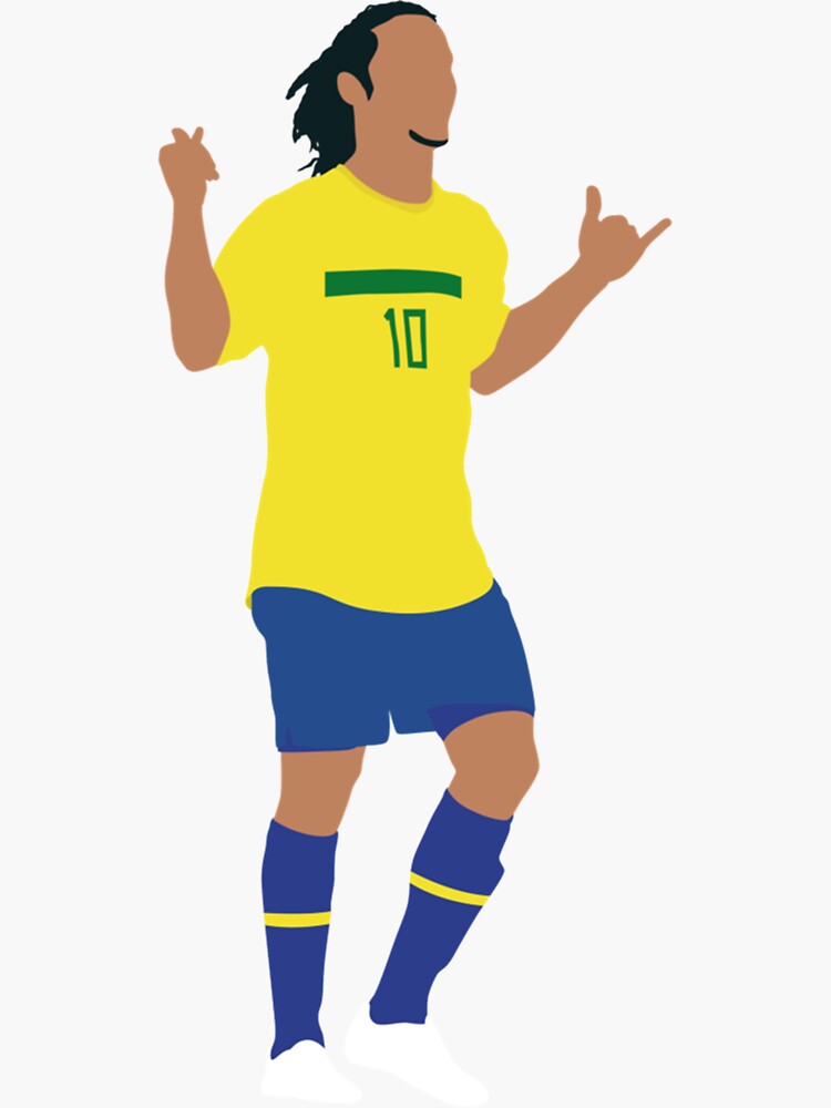 "Ronaldinho. Brazil Football." Sticker for Sale by HdolphHumb | Redbubble
