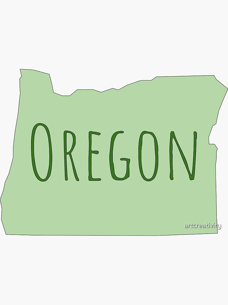 "Oregon Design" Sticker by artcreativity | Redbubble