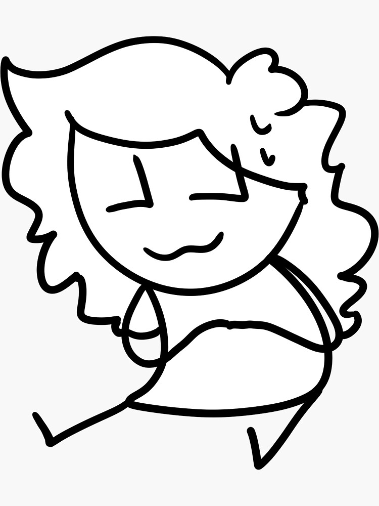 "Stick Figure Fella Sticker" Sticker for Sale by PimpysSwagShop | Redbubble