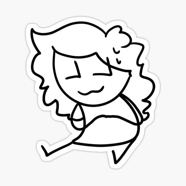 "Stick Figure Fella Sticker" Sticker for Sale by PimpysSwagShop | Redbubble