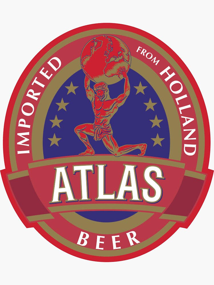 "atlas beer merch" Sticker by holoplanktoon | Redbubble