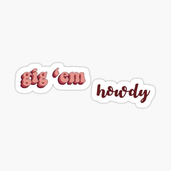 "A&M sticker pack" Sticker for Sale by MarbleDaisies | Redbubble