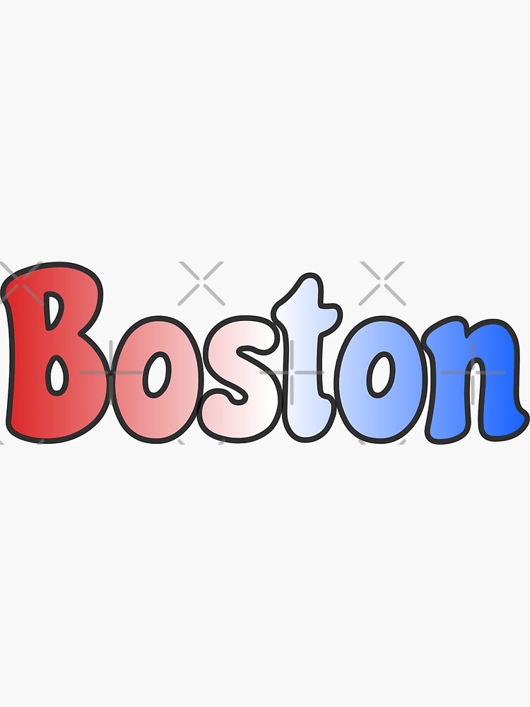 "Boston US America Aesthetic Sticker" Sticker for Sale by ...