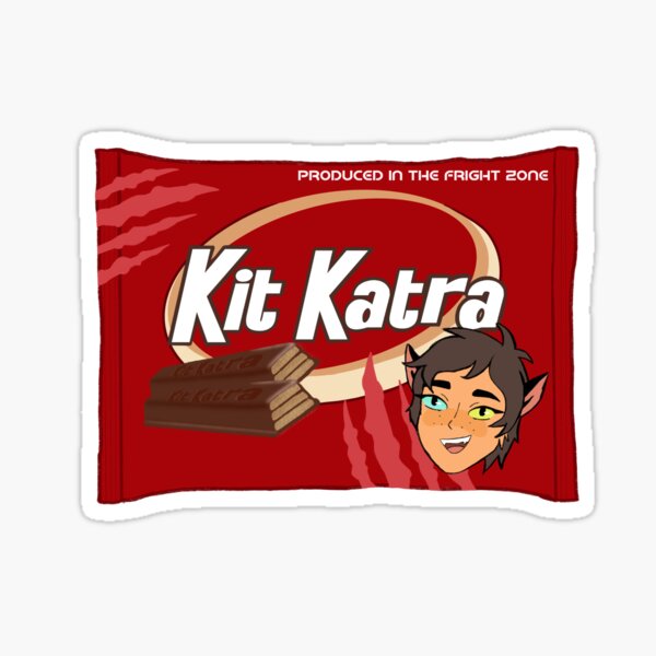 "catra she-ra as a kit kat" Sticker by Diygurugirl | Redbubble