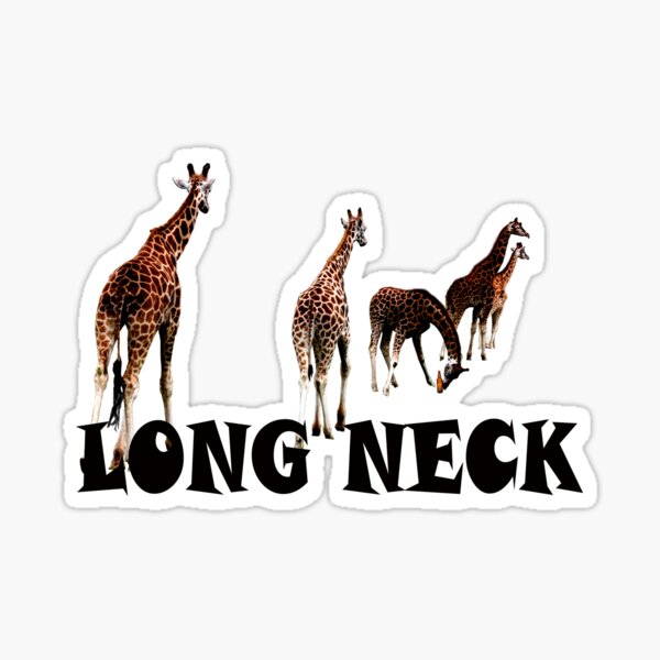 "Long neck" Sticker by ketutsuwitra | Redbubble