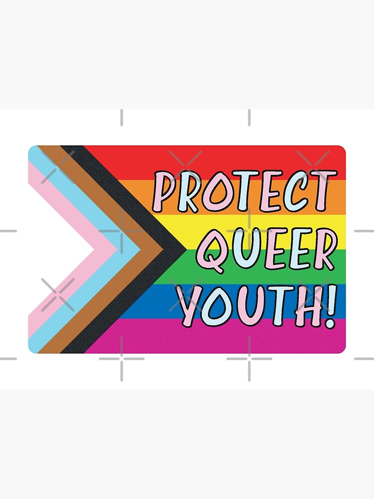 "Protect Queer Youth Progress Pride Flag" Poster for Sale by JaiStore ...