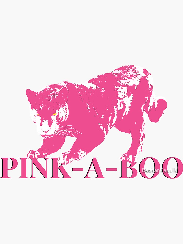 "Pink-A-Boo" Sticker for Sale by BastianCastilla | Redbubble