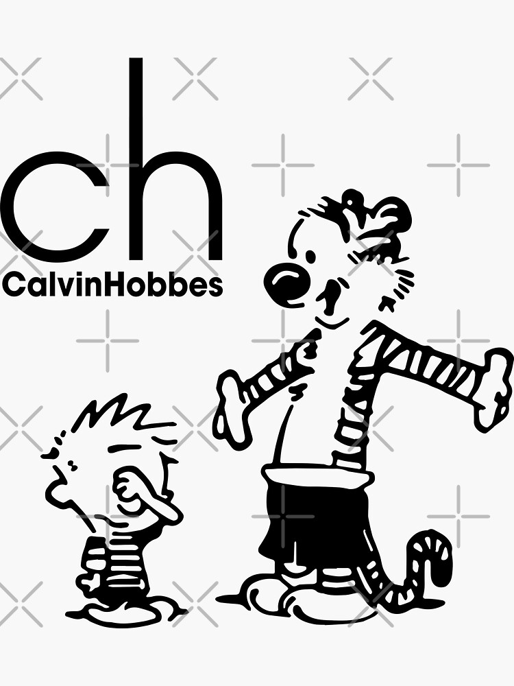Pegatina «Calvin llorando y art comics hobbes regalo para fanáticos» de ...