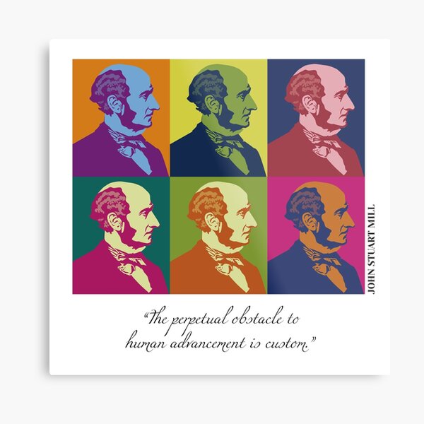 Lámina metálica «John Stuart Mill, John S. Mill, Mill, filósofo del ...