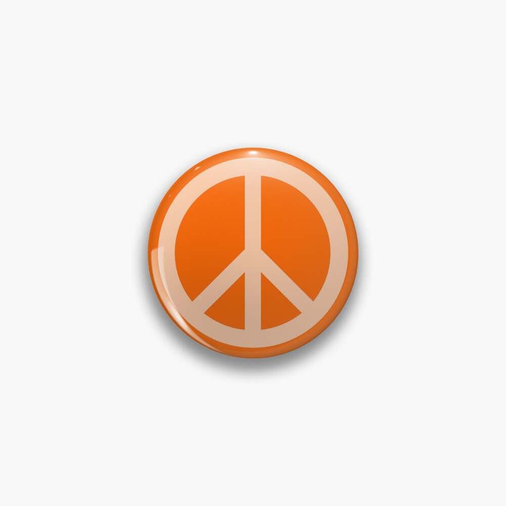 "orange peace sign" Sticker for Sale by y2krevival | Redbubble