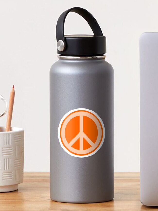 "orange peace sign" Sticker for Sale by y2krevival | Redbubble