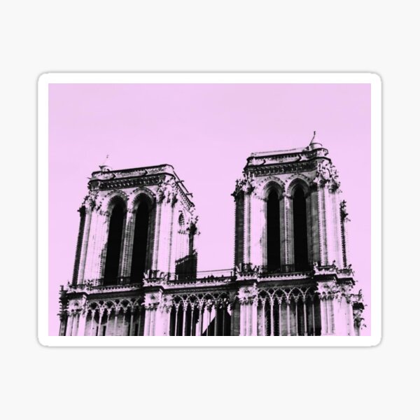 "Notre Dame Cathedral" Sticker by littledaisyco | Redbubble