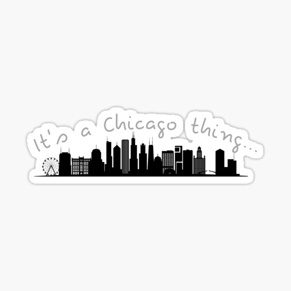 "Chicago sticker" Sticker by Bonnies08 | Redbubble