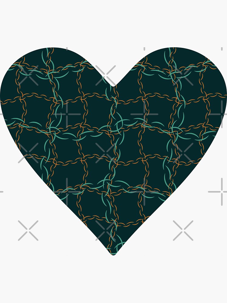 "fishnet pattern in dark green" Sticker for Sale by rysunki-malunki ...